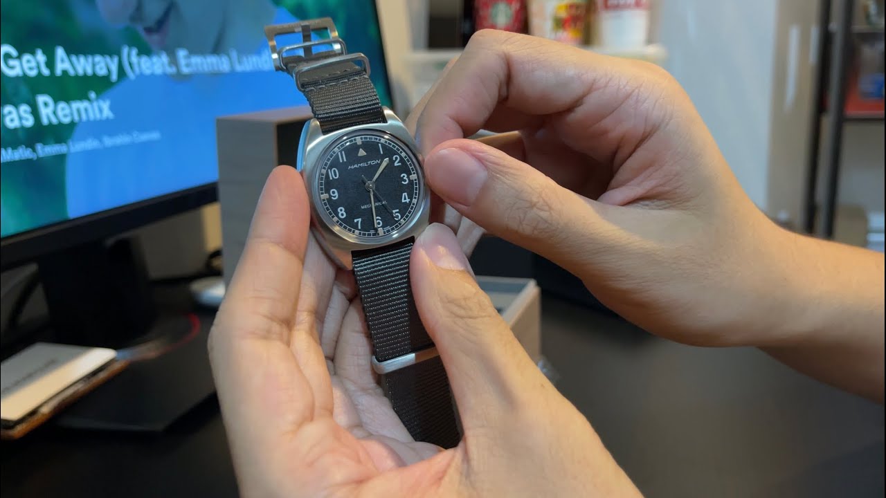 HAMILTON KHAKI AVIATION PILOT PIONEER MECHANICAL (NATO STRAP) 36mm ...