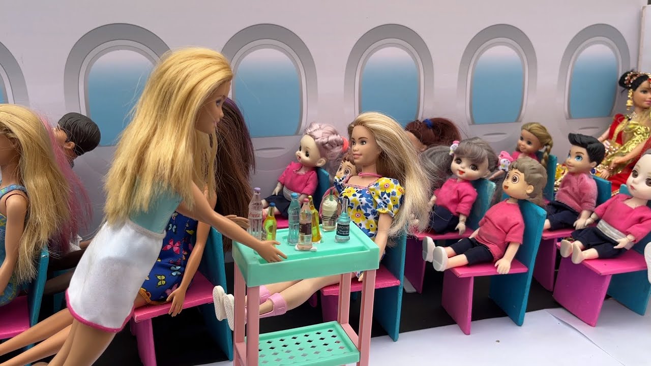 Lilly milly ki kahani part 78/ Lilly milly gye aeroplane ️ me/ Barbie ...