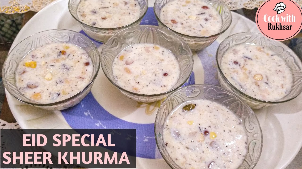 EID SPECIAL SHEER KHURMA RECIPE/ शीर खुरमा बनाने का तरीका - COOK WITH ...