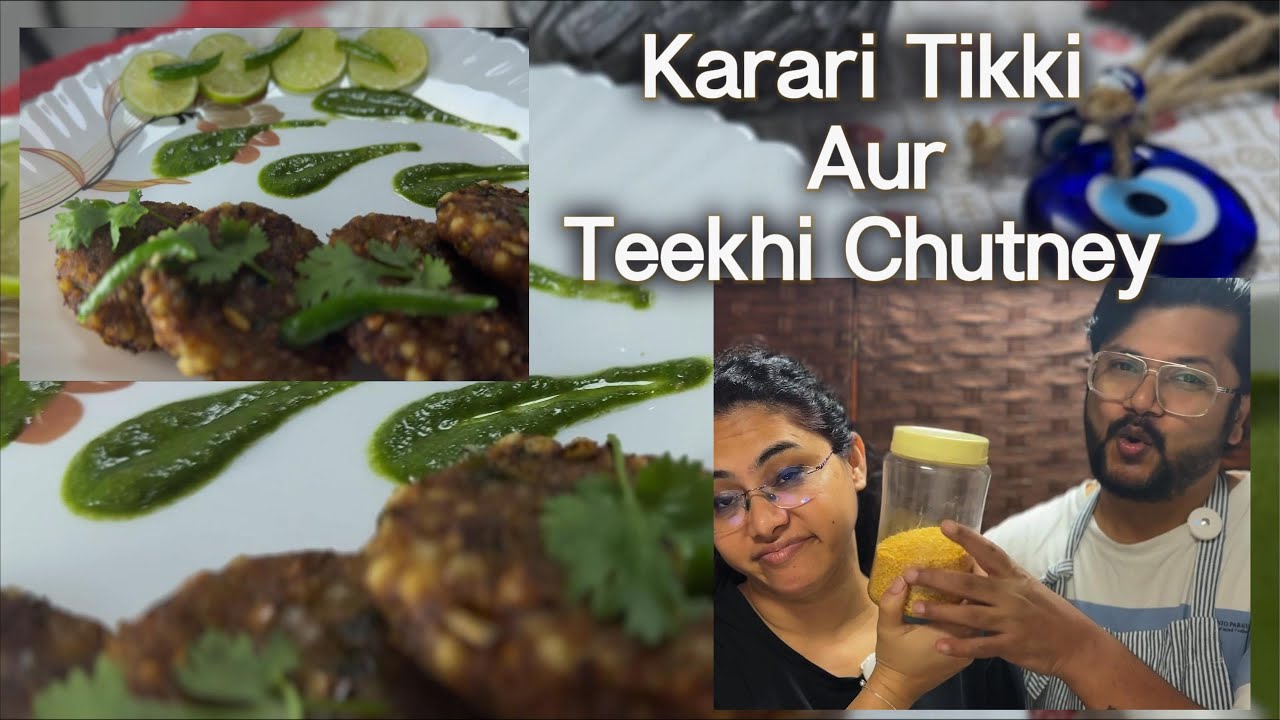 Ghar Ki Crispy Sabu Dana Tikki with Green Chutney 💚 | Husband-Wife ...