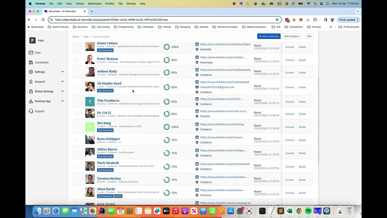 AI Recruiter - Create / Edit Job - Java Developer Canberra - YouTube
