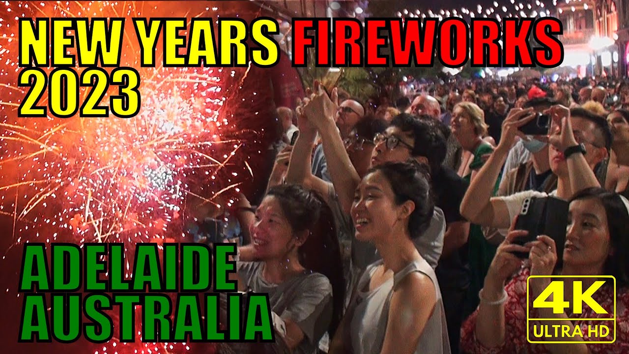 NEW YEARS FIREWORKS & Street Party Walking Tour - Adelaide, Australia ...