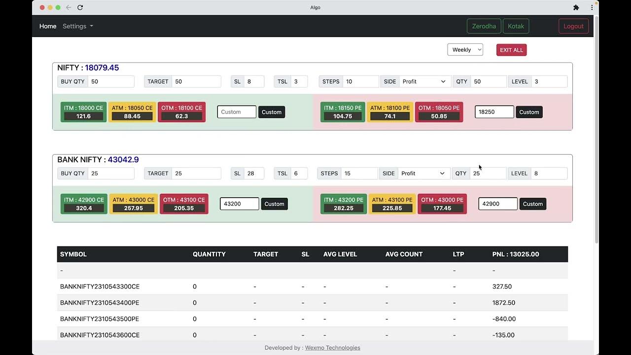Quick Option Software For Zerodha, Fyers, Flat Trade - YouTube