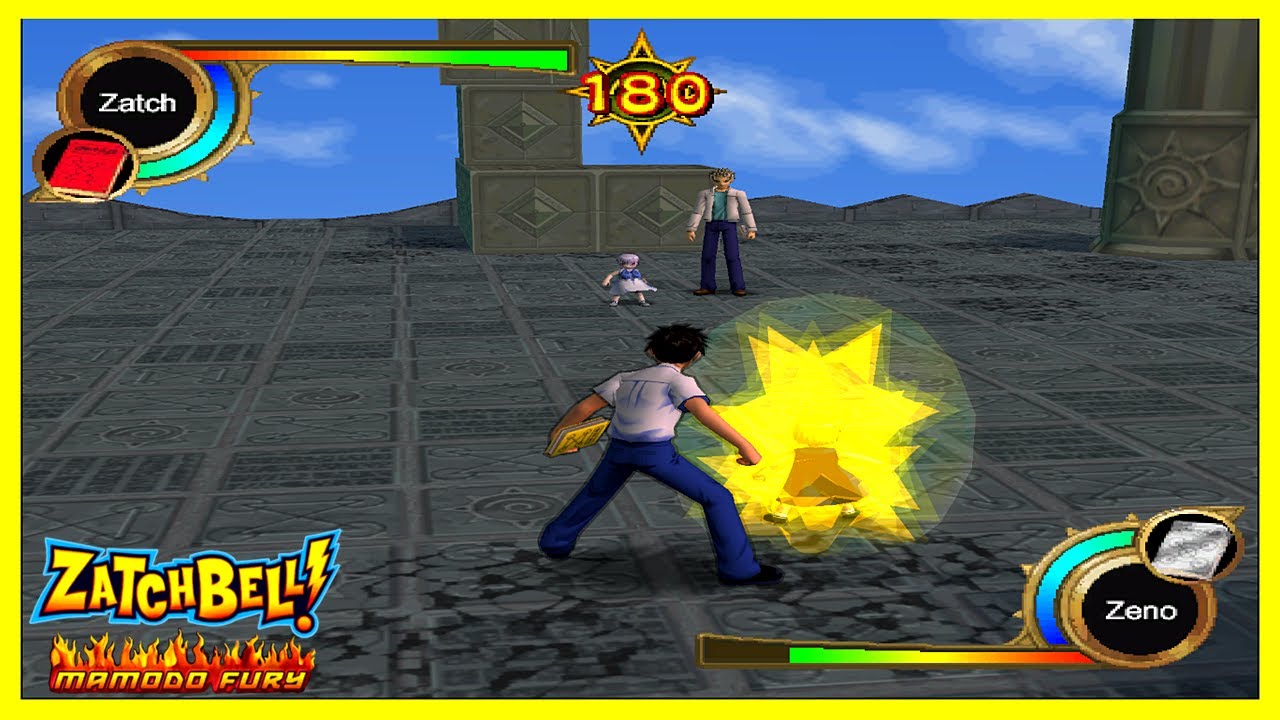 Golden Zatch vs Zeno (Zatch Bell Mamodo Fury) - YouTube