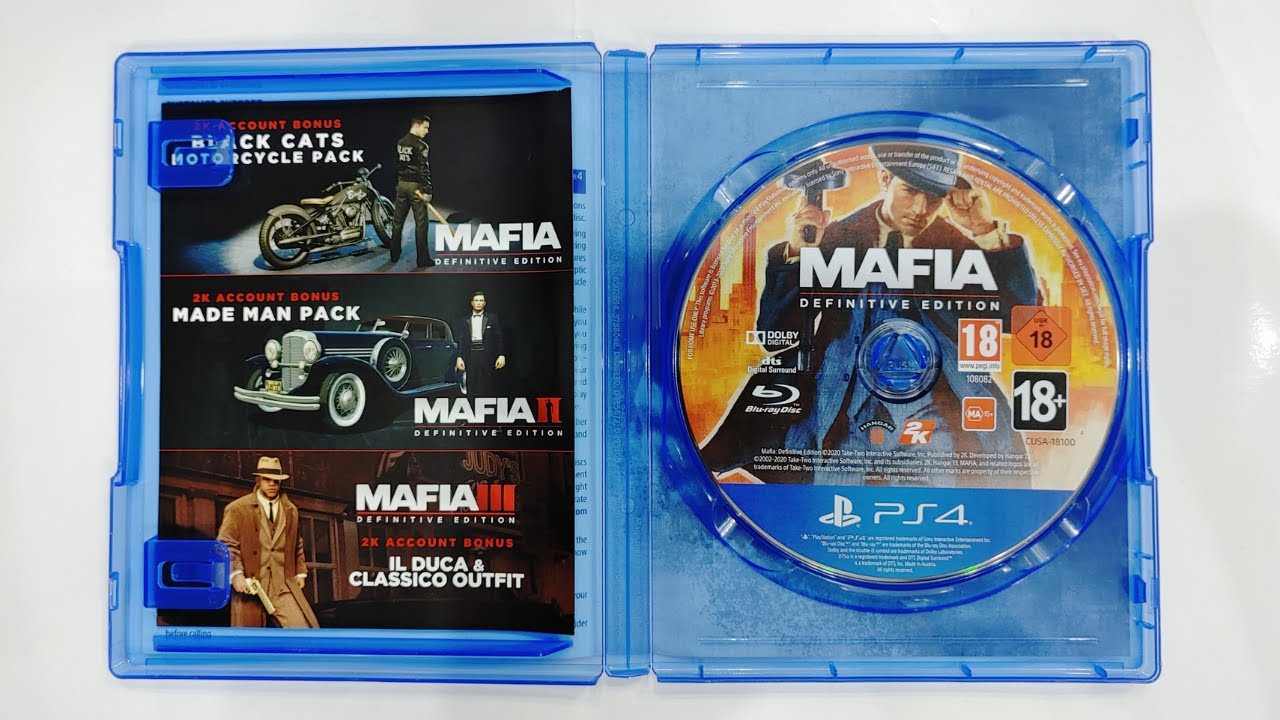 Mafia Definitive Edition PS4 Unboxing and Gameplay - YouTube