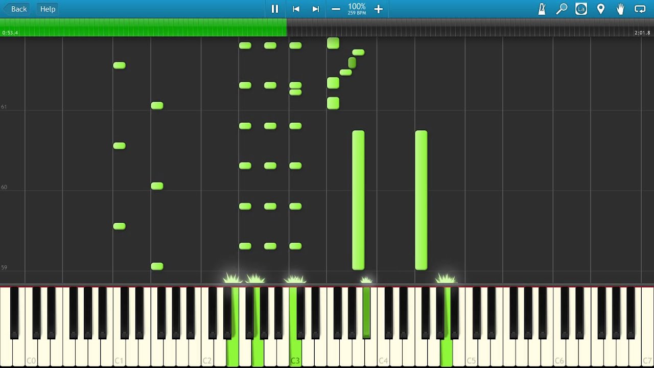 Super Mario World 2 Yoshi's Island Athletic Theme Paino Tutorial ...