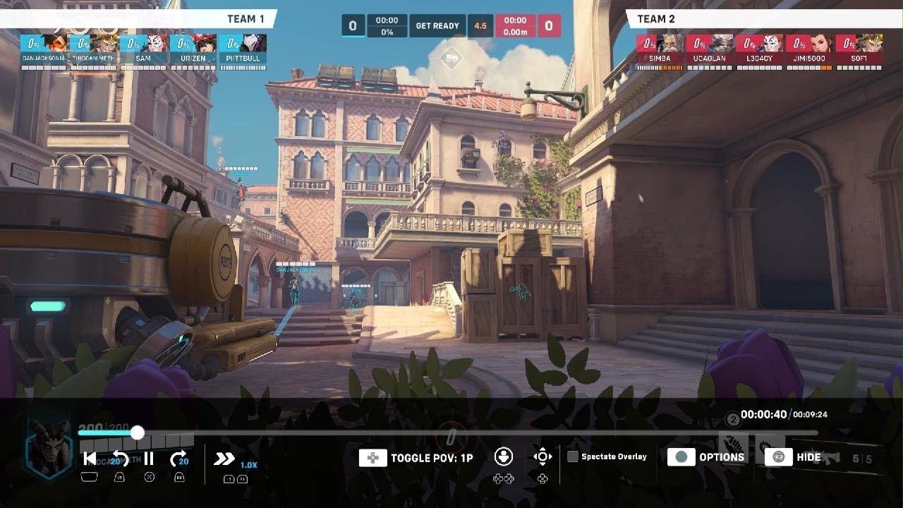 Overwatch 2 junkrat used emote to hide blocked push on rialto - YouTube