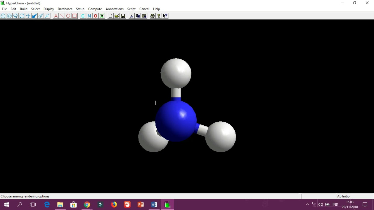 TUTORIAL SINGKAT MENGGUNAKAN APLIKASI HYPERCHEM BAGI PEMULA - YouTube