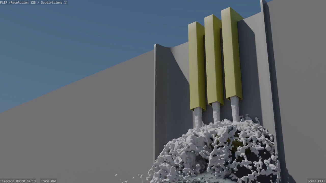 Blender FLIP Fluid Add-on simulation - YouTube
