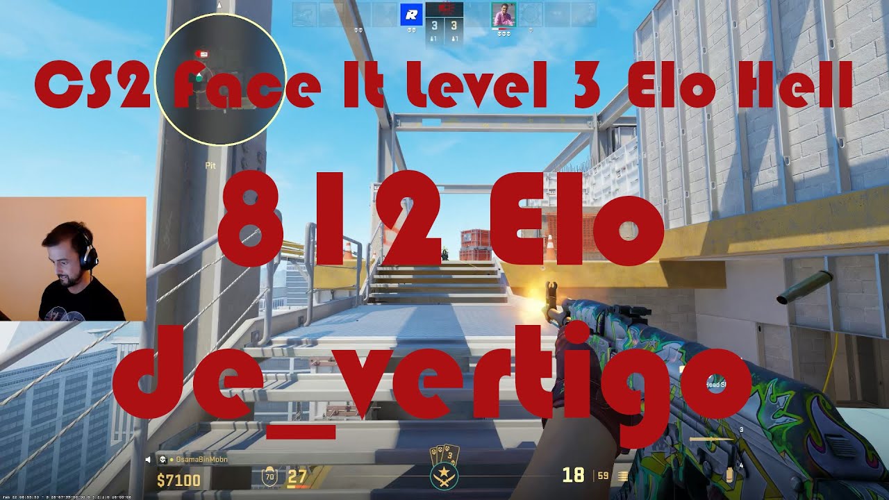 CS2 Face-It Elo Hell! - Face-It Level 3 - 812 Elo - de_vertigo - YouTube