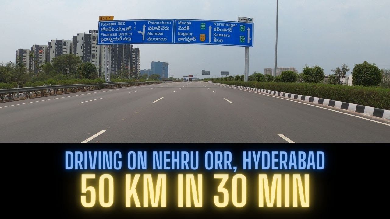 Driving on the Nehru Outer Ring Road, Hyderabad | 4K, Unedited - YouTube
