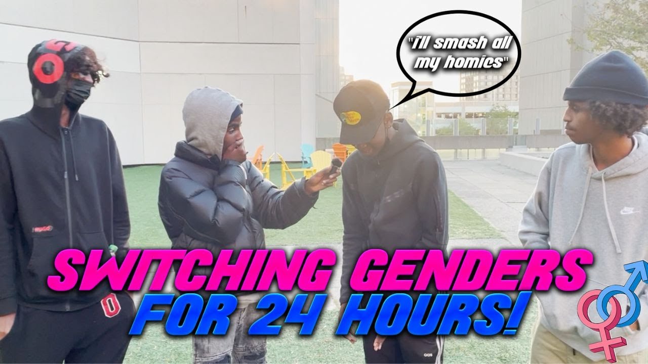 Switching Genders For 24 Hours😭😳 (PUBLIC INTERVIEW) - YouTube