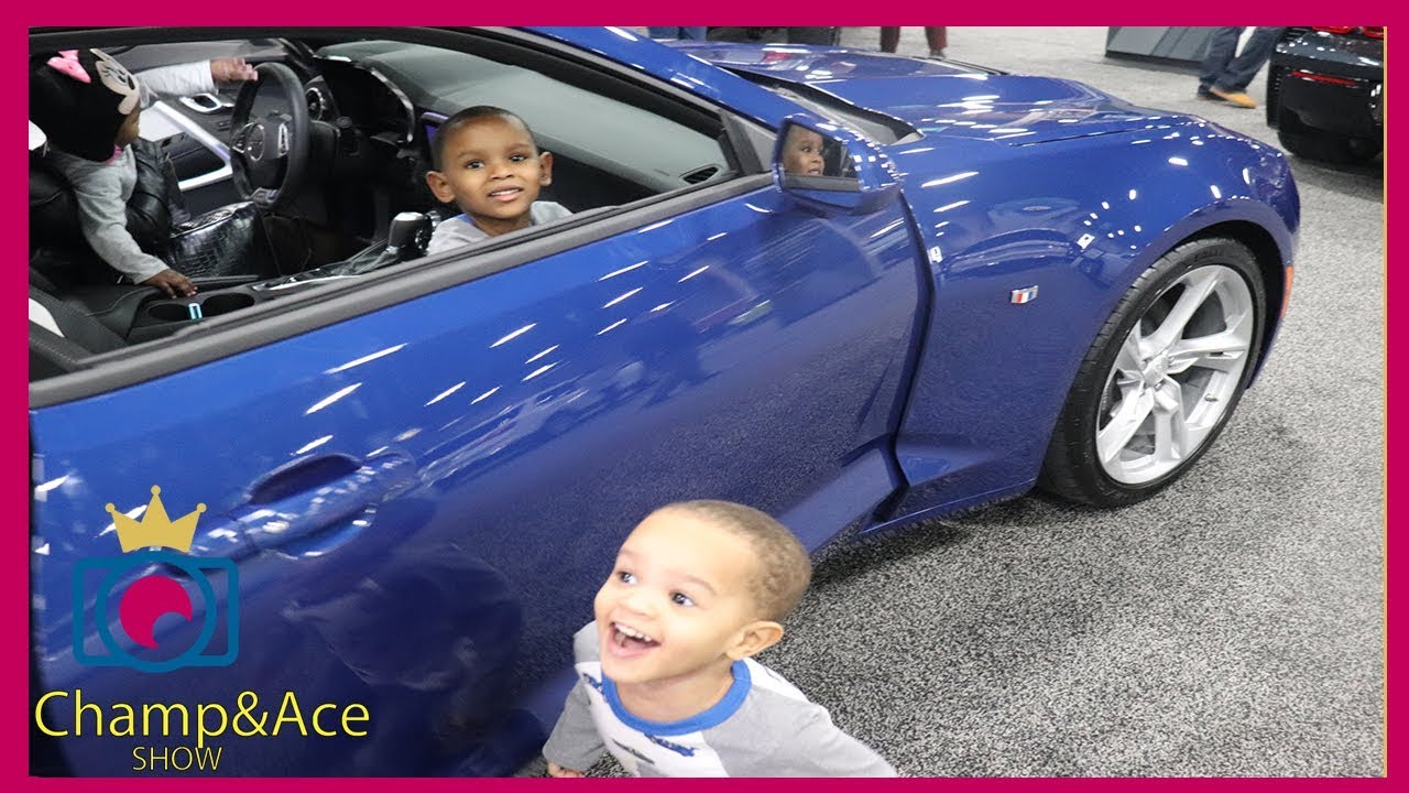 Kids Take Over Cars at Car Show!!!! - YouTube