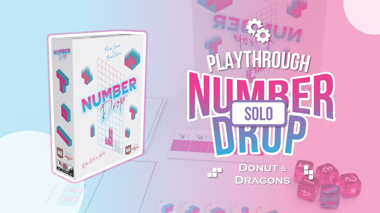 Cùng chơi board game - Number Drop - Chơi tetris với các viên xí ngầu ...