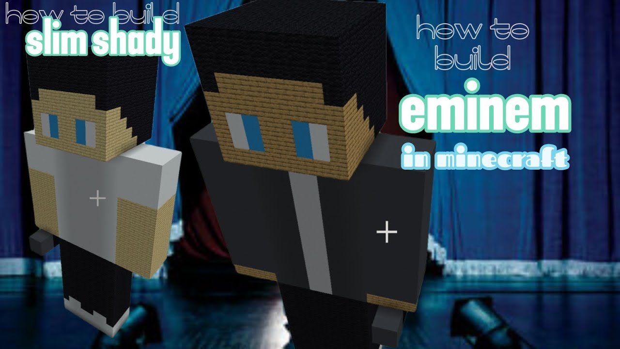 How to build Eminem and slim shady in minecraft - YouTube