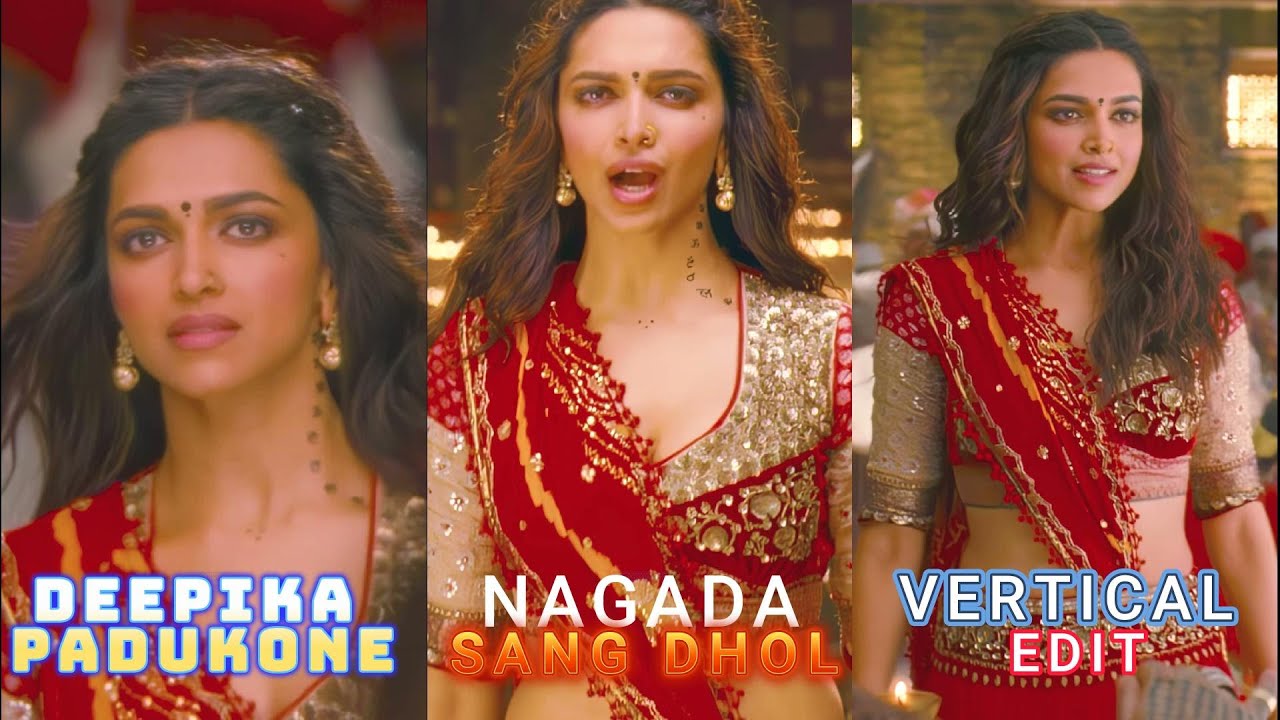 Deepika Padukone Stunning Nagada Sang Dhol Dance 4K Vertical Status ...