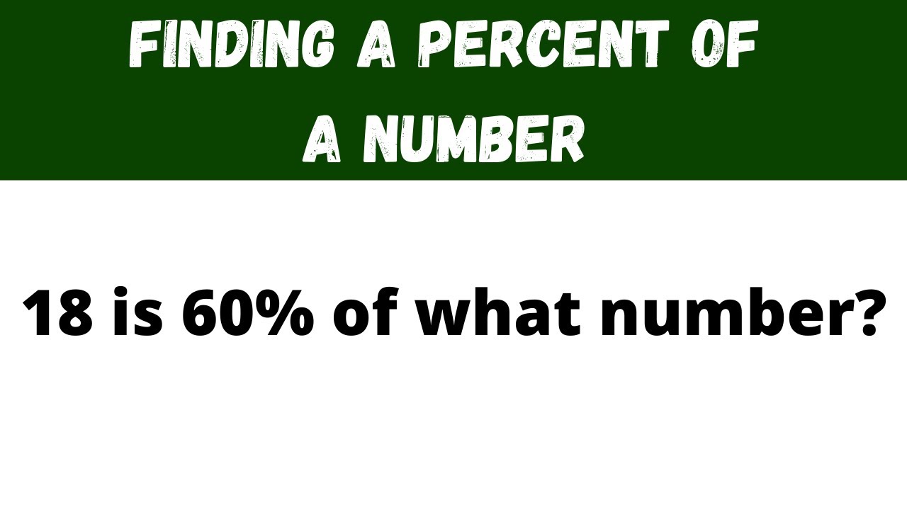 Finding A Percent Of A Number YouTube finding-a-percent-of-a-number-youtube