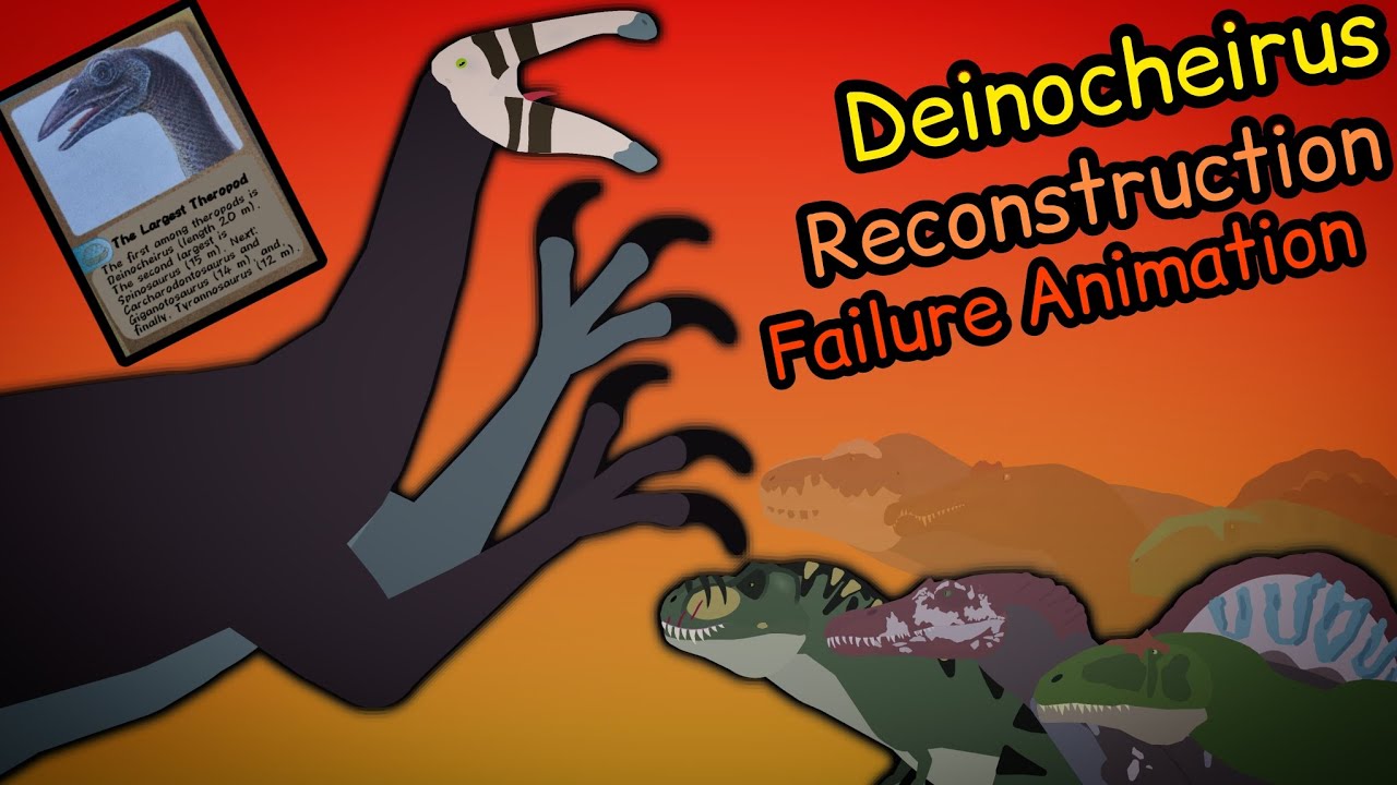 Deinocheirus Reconstruction FAILURE animation meme (Stick Nodes) - YouTube