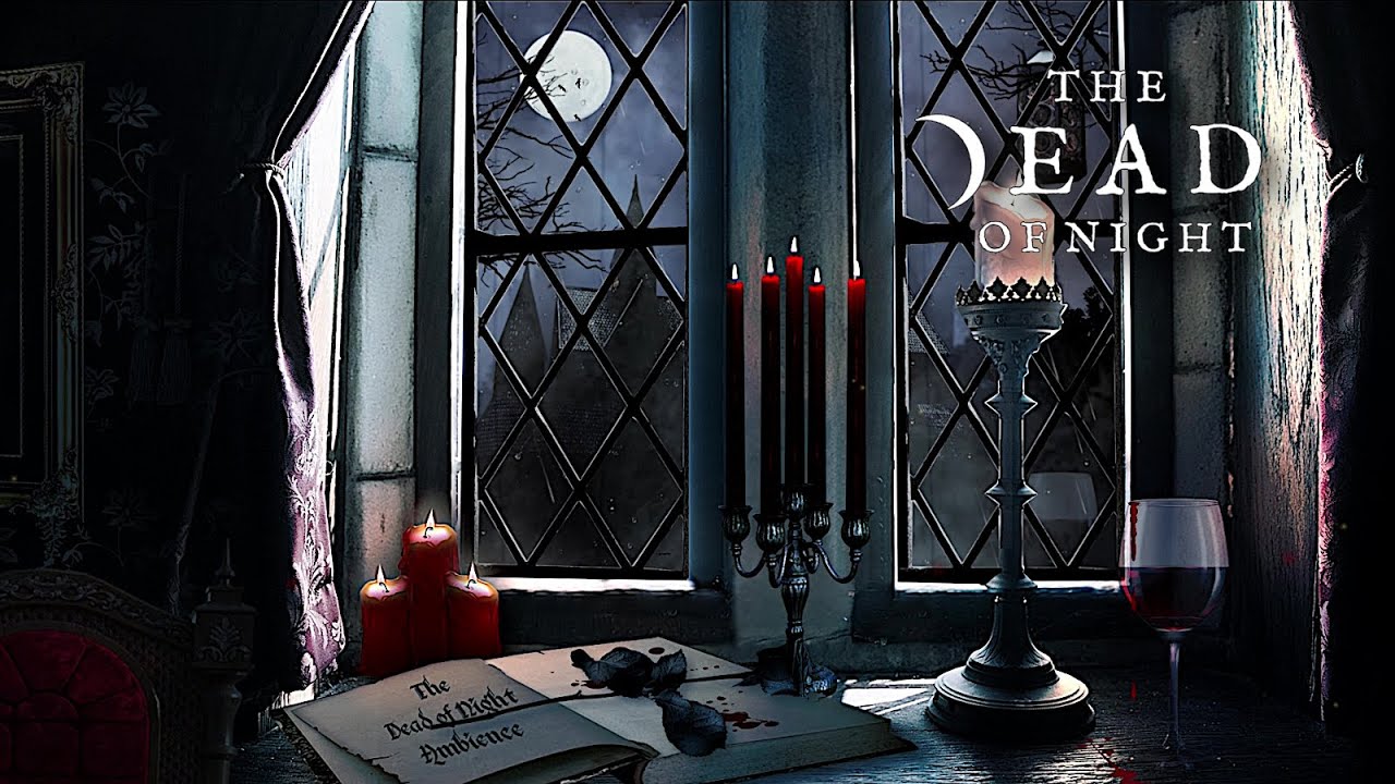 Vampire Parlour Ambience 🧛🦇 | Gothic/Vampire Aesthetic | Stormy Night ...