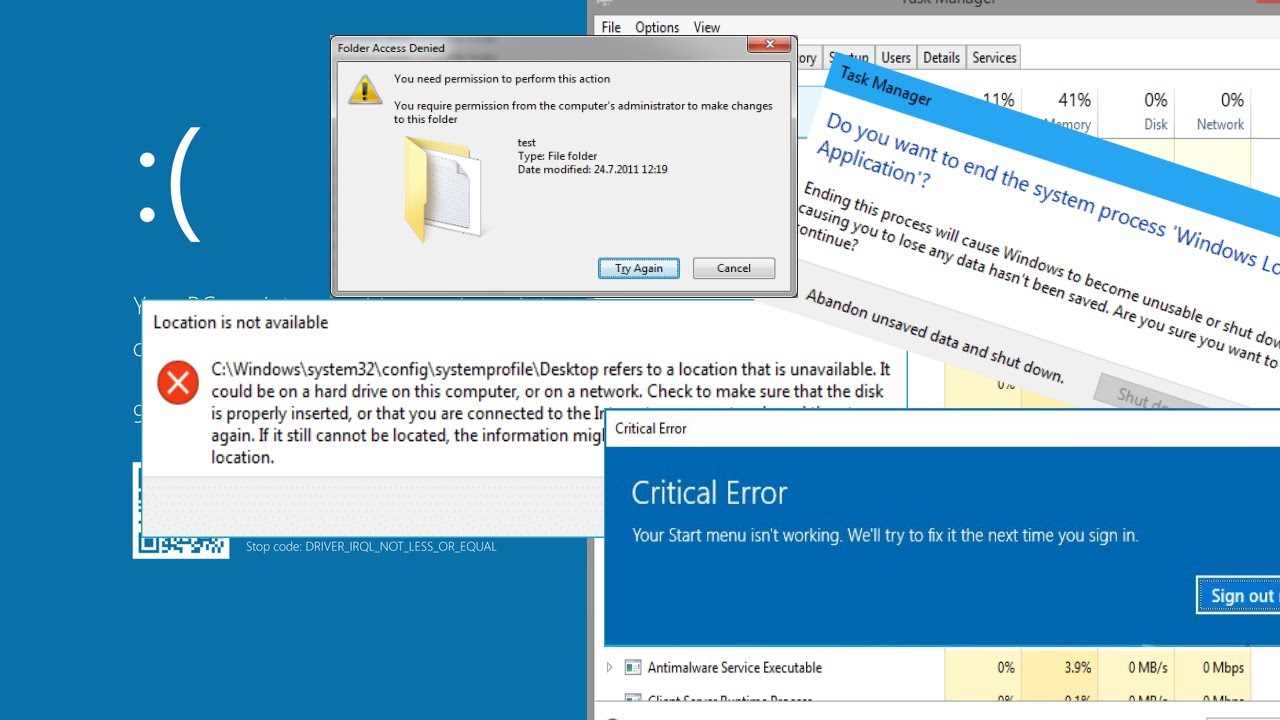 If you Get Error Windows 10 - YouTube