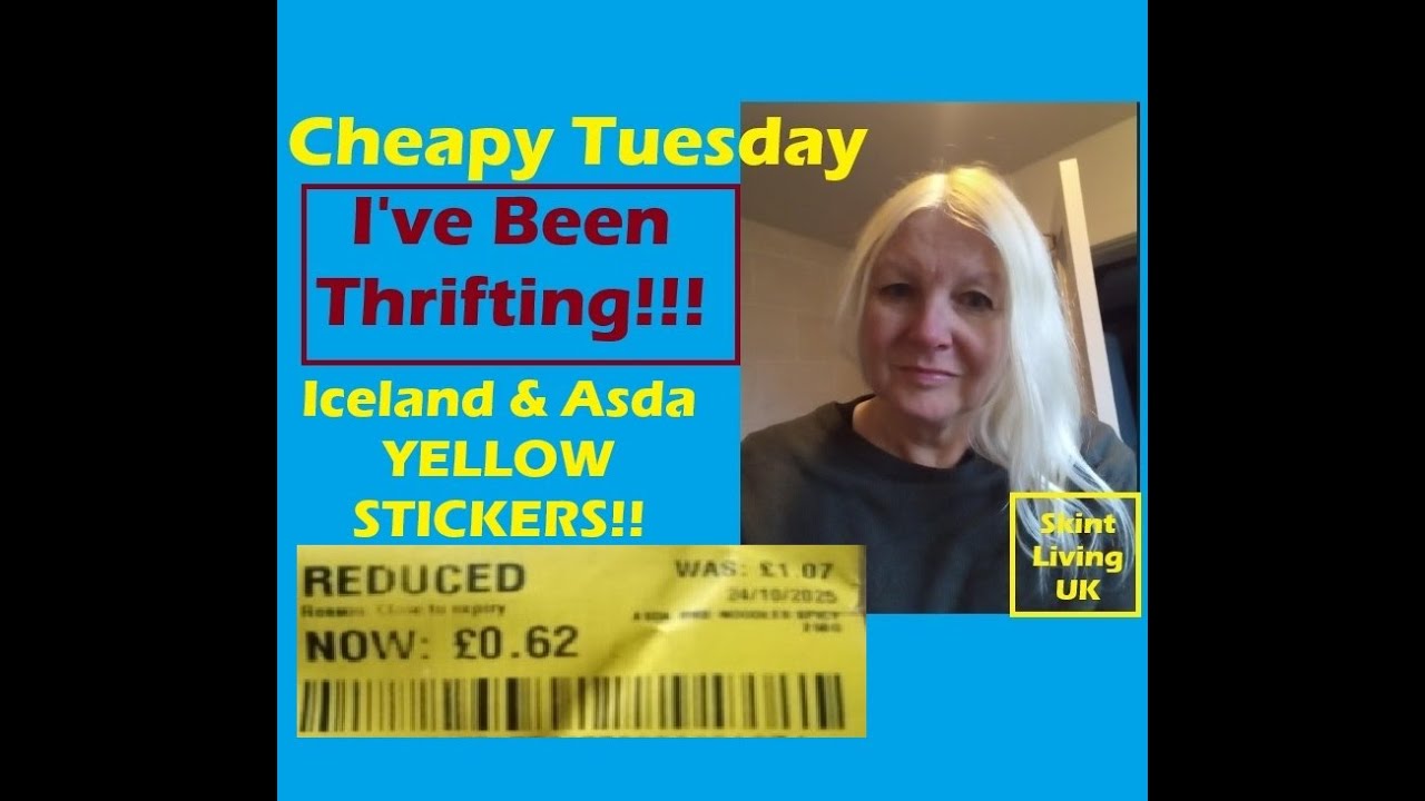 Cheapy Tuesday thrifting & yellow sticker food shopping from Iceland ...