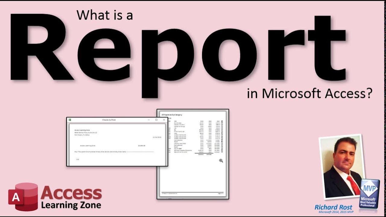 What is a Report in Microsoft Access? - YouTube