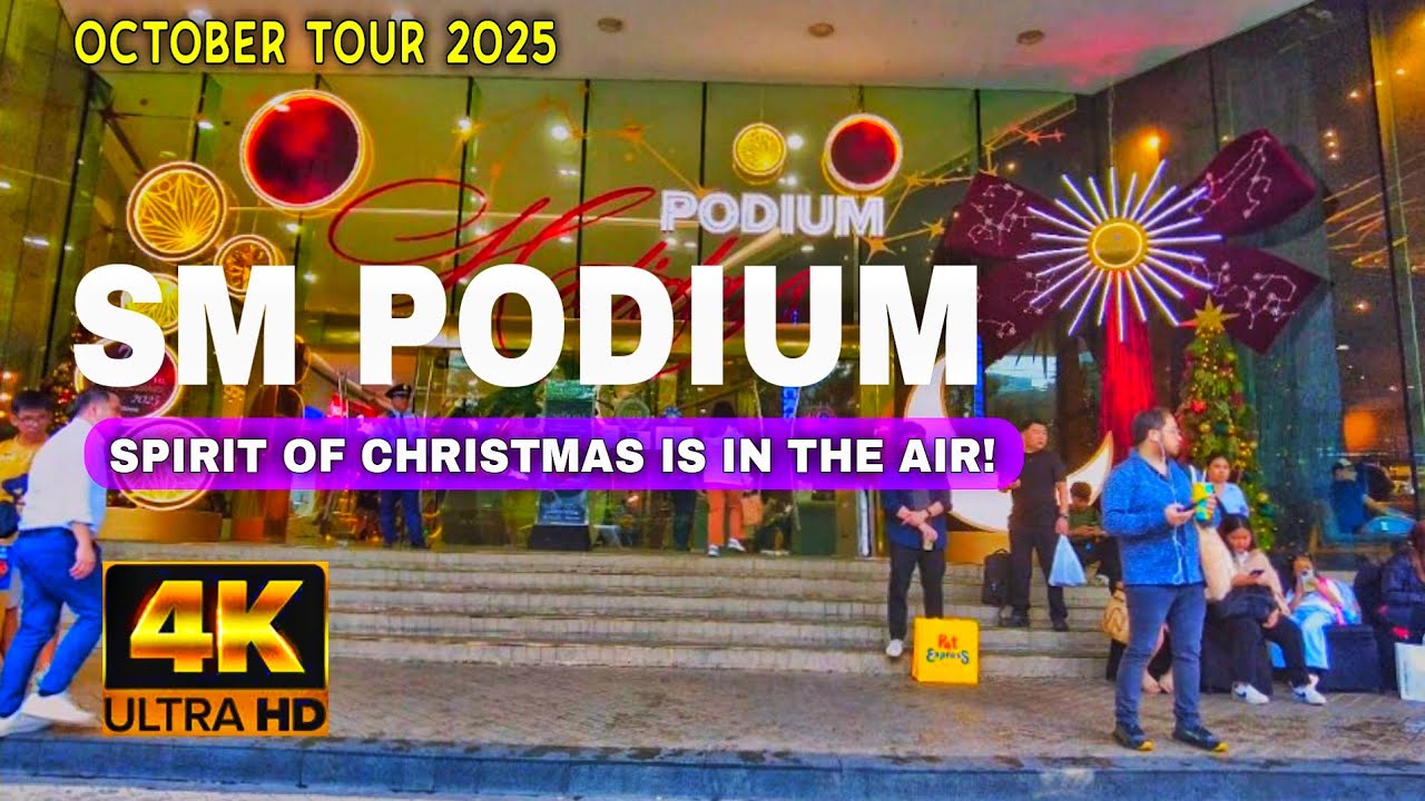 [4K] SM PODIUM EARLY HOLIDAYS DISPLAY | Iconic Mall Walking Tour In ...