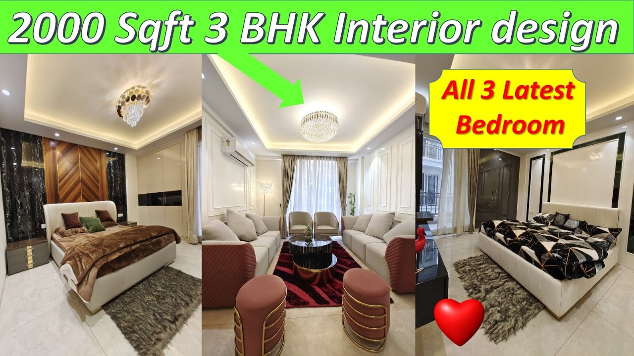 Modern home interiors 3 bedrooms | 2000 sq ft house interior design ...