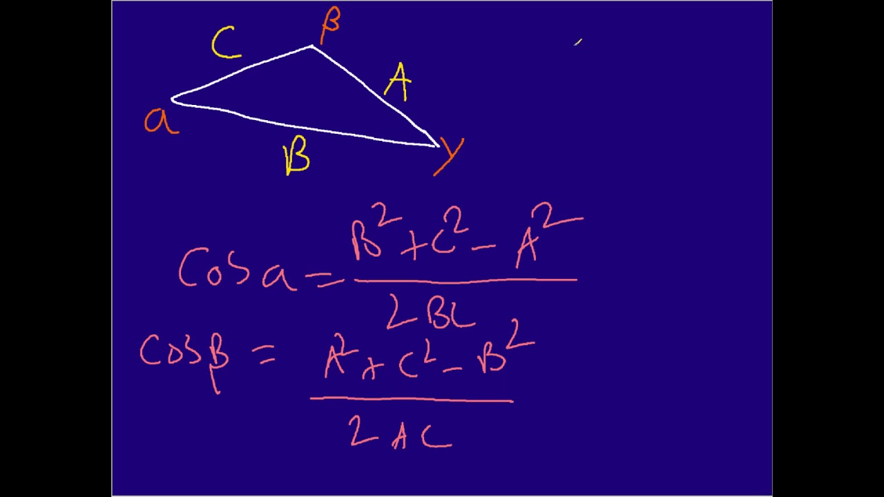 Law of Cosines SAS - YouTube