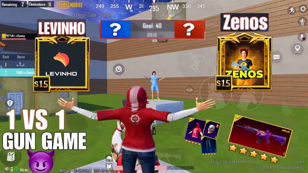 BEST FUNNY😂WOW GAMEPLAY WITH LEVINHO AND Zenos😱1VS1 GUN GAME DEATH ...