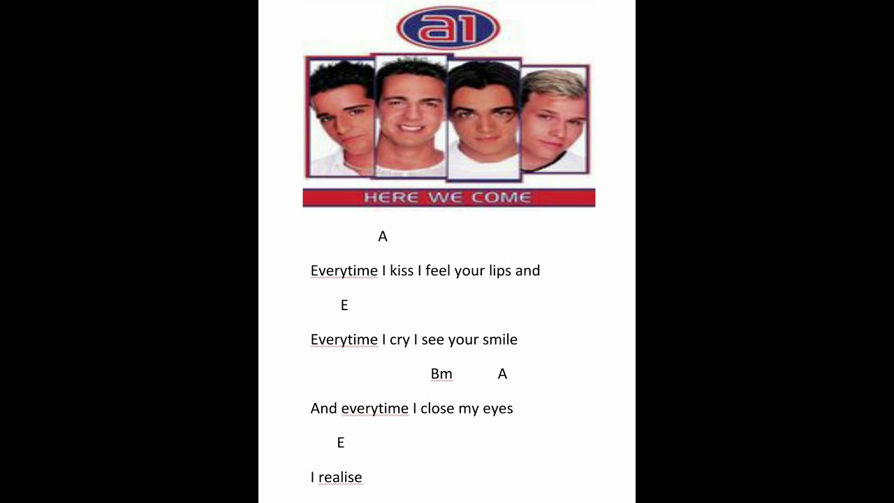 EVERYTIME BY A1( FULL CHORDS) - YouTube