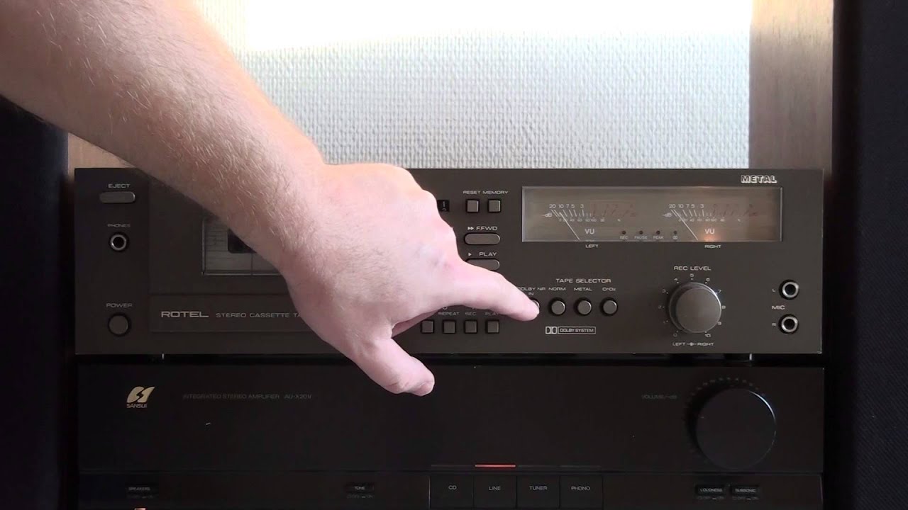 ROTEL RD-1000M STEREO CASSETTE TAPE DECK - YouTube