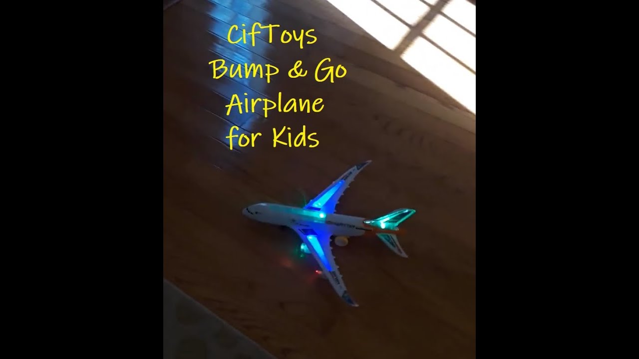 CifToys Bump & Go Airplane Review... available on Amazon Prime - YouTube