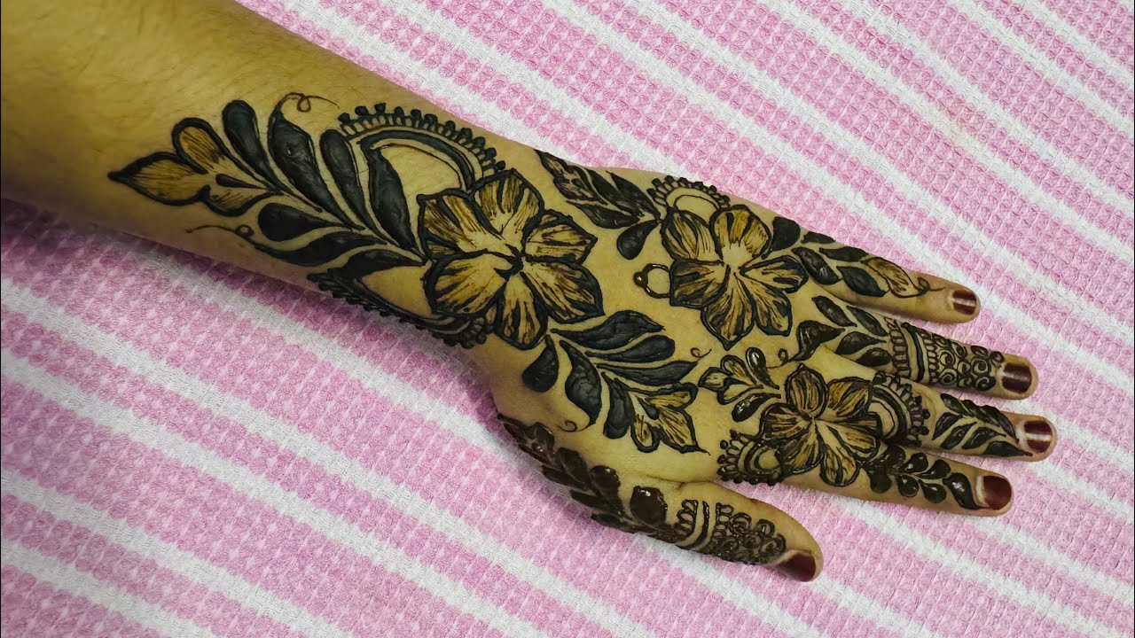 "Stunning Back Side Mehendi Designs: Easy & Beautiful Ideas 😍 ️| back ...