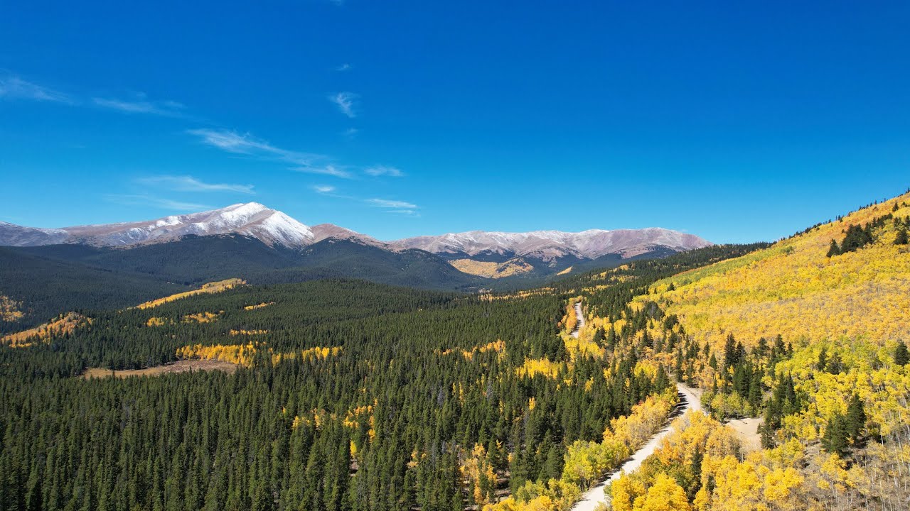 Stunning Fall Colors along Boreas Pass Drive - YouTube