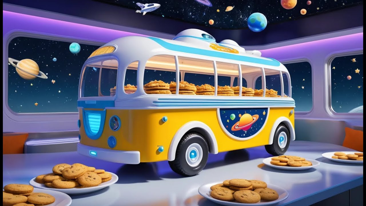 The Wheels on the Space Bus | Fun Space Song for Kids | Outer Space ...