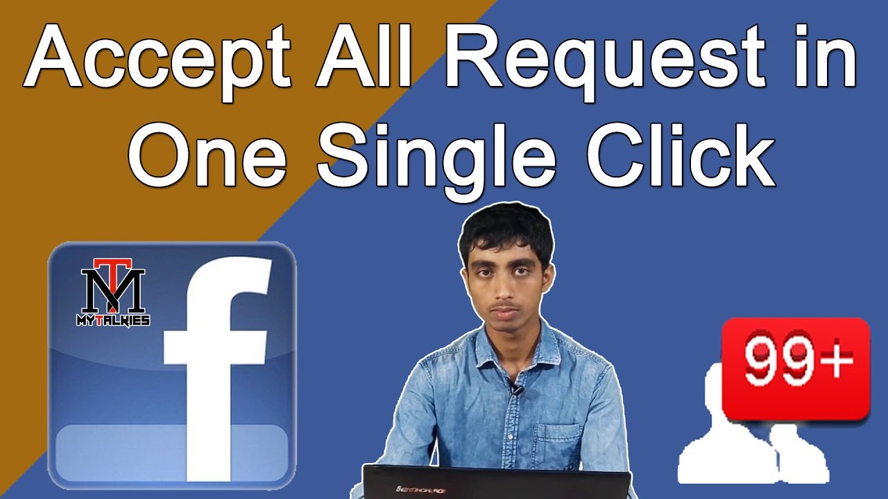 How to Accept or Reject All Facebook Friend Request in One Click - YouTube