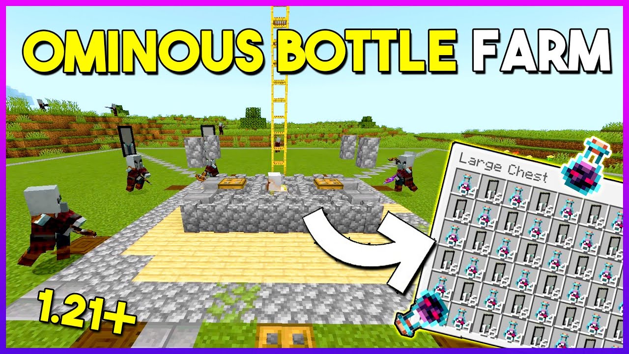 Minecraft: EASY OMINOUS BOTTLE FARM! 1.21+ Tutorial! - YouTube