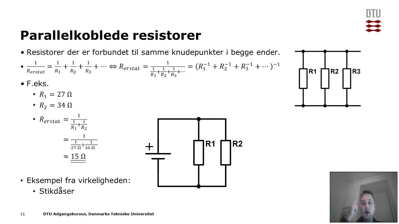 Serie- og parallelkoblede resistorer - YouTube