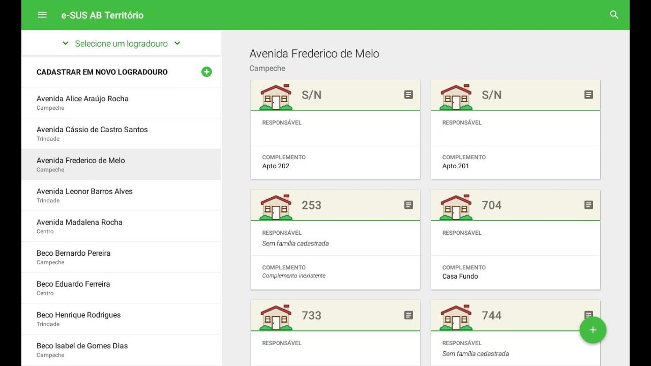 Passo a passo do aplicativo do tablet: E-SUS AB Território - YouTube