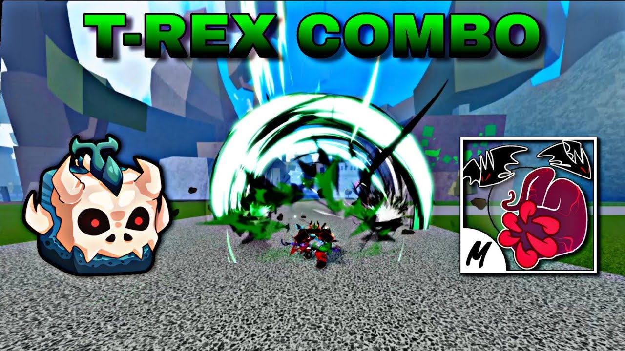 Best T-Rex combo with Sanguine Art in Blox Fruits - YouTube