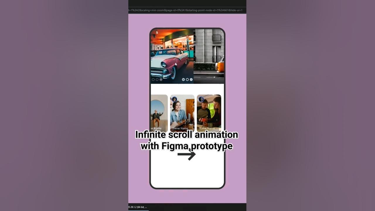 Infinite scroll animation with Figma prototype - YouTube
