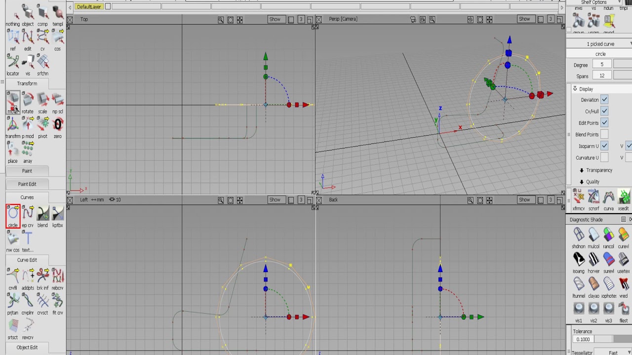 Alias Studio modeling - extrude tool [sini] - YouTube