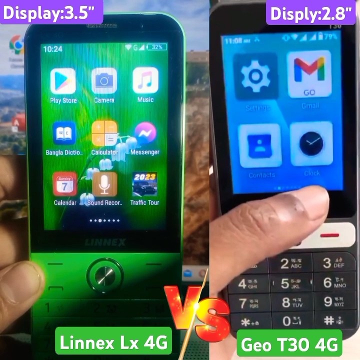 geo t30 4g VS linnex lx 4g review. অ্যান্ড্রয়েড বাটন ফোন। android ...
