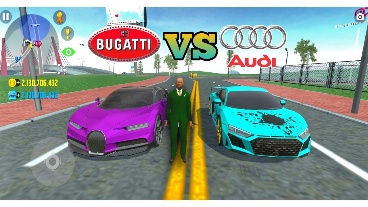 Bugatti Vs Audi - Car Simulator Drag Race - YouTube
