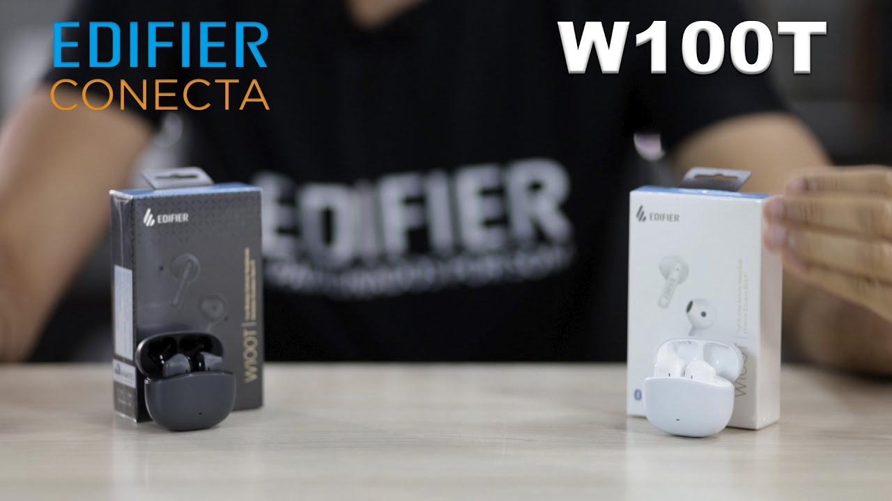 Fone TWS Bluetooth 5.0 EDIFIER W100T - YouTube