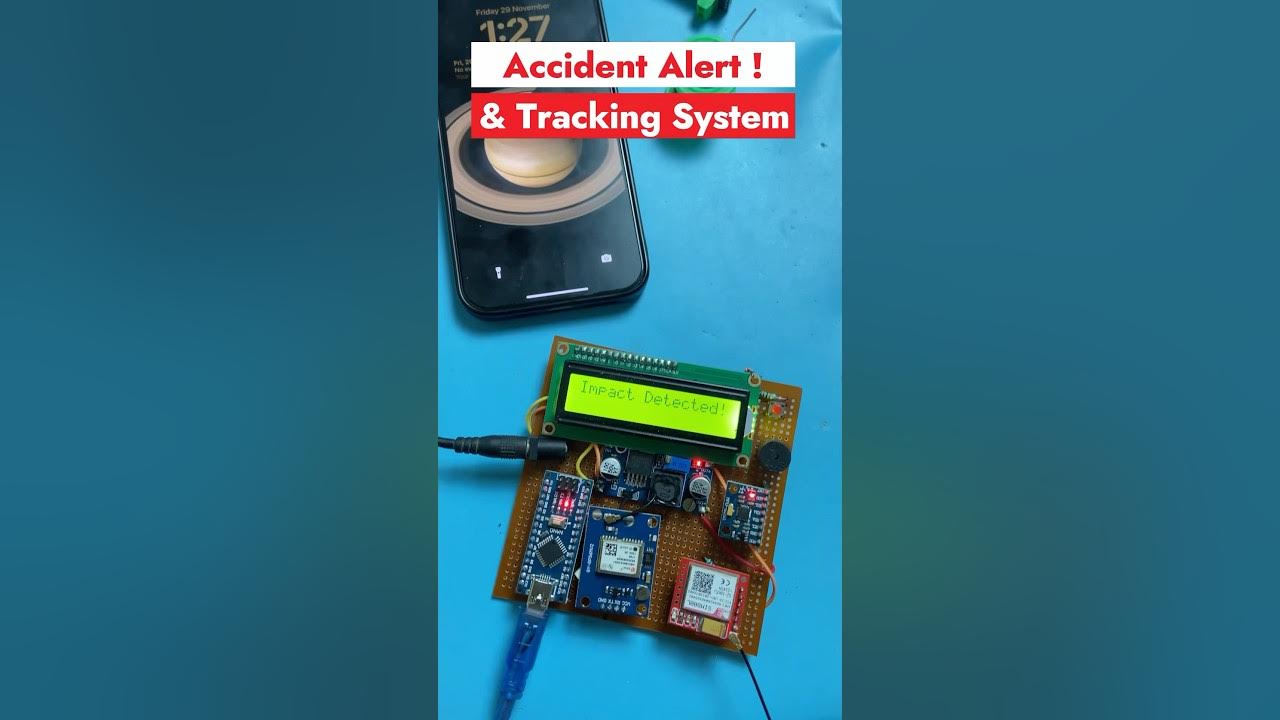 Accident Alert & Tracking System Using GSM Module SIM 800L. #gsmproject #gsm #arduino #sim800l ...