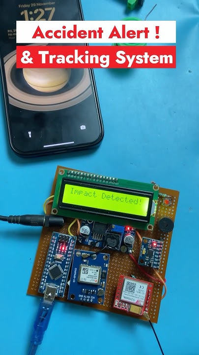 Accident Alert & Tracking System Using GSM Module SIM 800L. #gsmproject ...