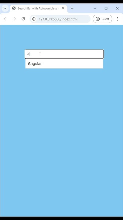 Learn How to Create Search Bar with Autocomplete using HTML CSS & JAVASCRIPT - YouTube