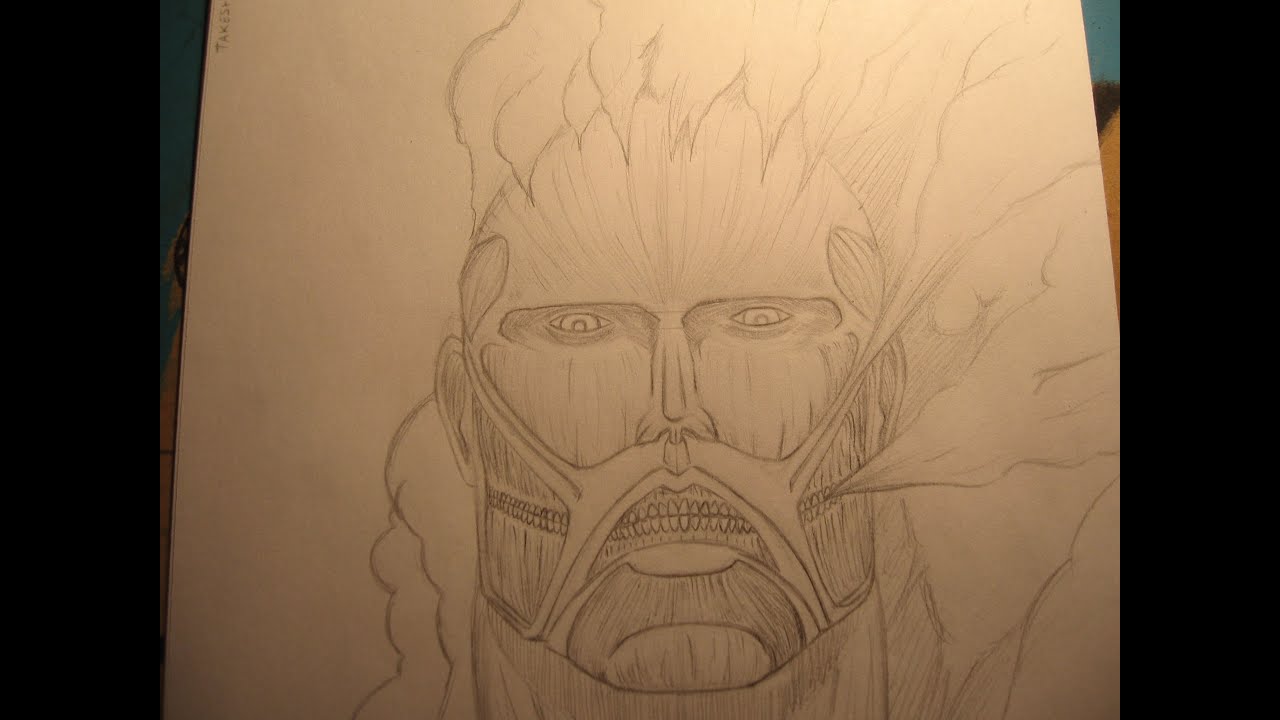 How to Draw TITAN COLOSSAL / Como Dibujar al TITAN COLOSAL Parte 1 ...